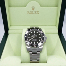 JUAL Rolex Submariner 114060 Stainless Steel Black Ceramic Bezel Men's ...